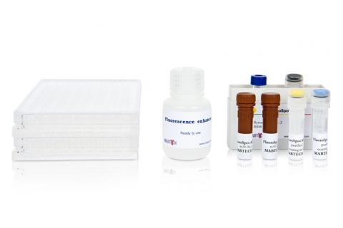 FluoroSpot kit containing non-coated low fluorescent PVDF membrane ...